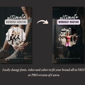 20 Instagram Reel Templates | Fitness Reel Covers | Reel Cover Template ...