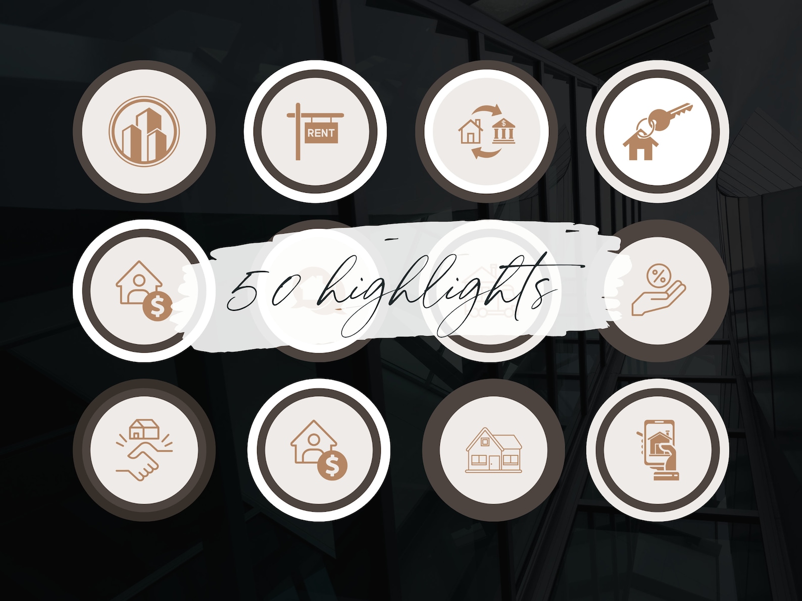 250 Real Estate Instagram Post Story Highlights Templates for Canva ...