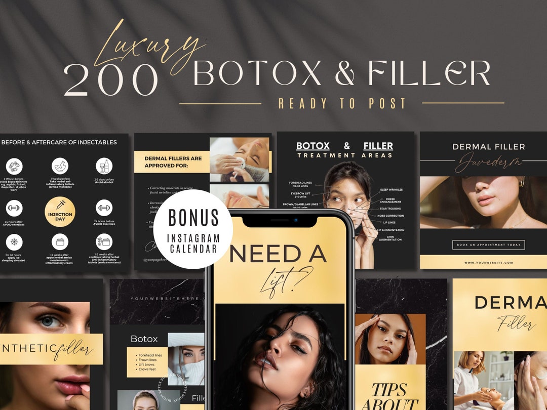 200 Botox and Filler Instagram Templates Botox Templates - Etsy