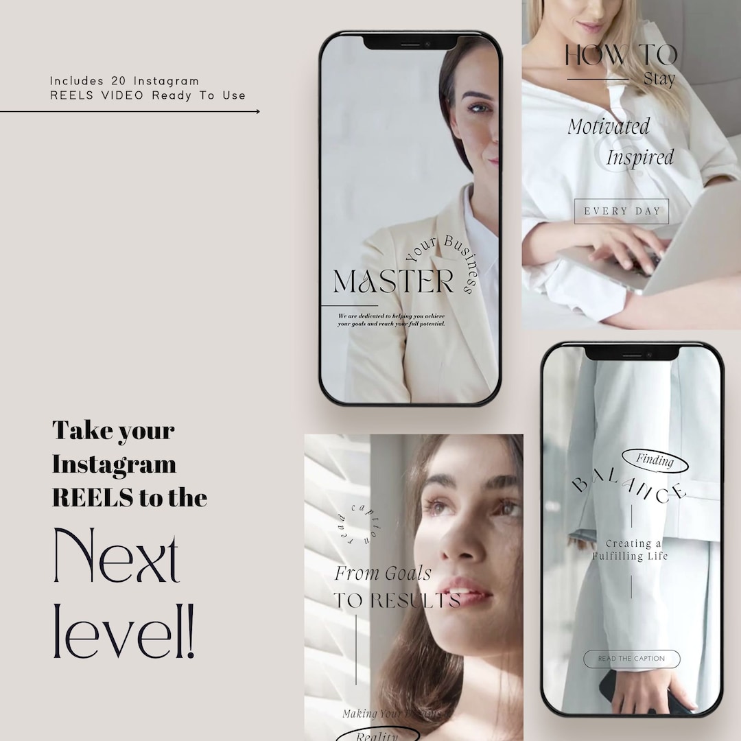 20 Instagram Video Reel Templates | Minimalist Reels | Canva Templates ...