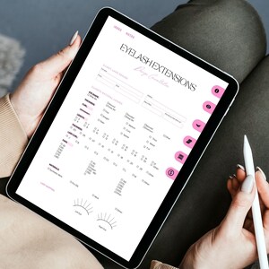 Lash Tech Planner Digital and Print Use | Editable Canva Template ...
