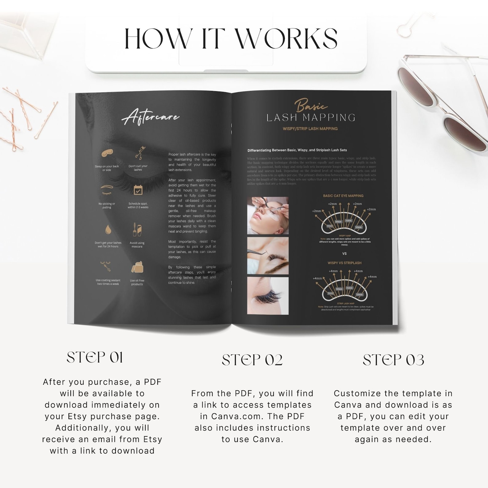 Lash Training Manual | Lash Extension Manual | Lash Ebook Template ...
