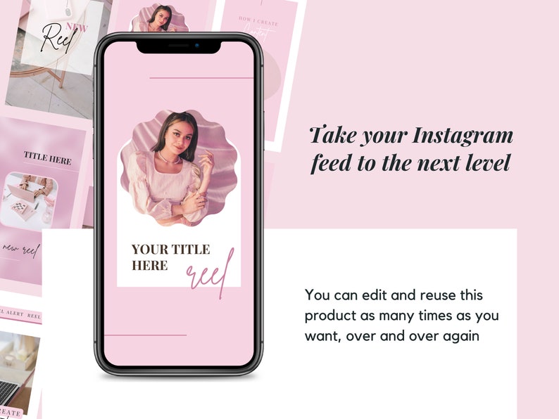 15 Instagram Reel Templates Reel Cover Template Editable in - Etsy