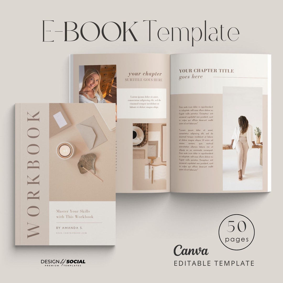 Editable Workbook Template | Canva Coaching Ebook Template | Lead ...