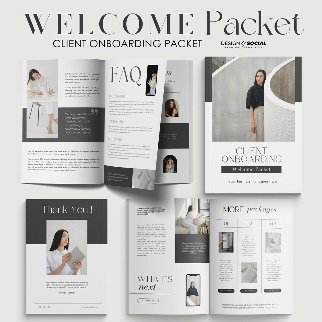 Client Welcome Packet | Onboarding Template | New Client Welcome Guide ...
