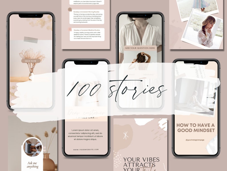 100 Instagram Story Template Canva Engagement Booster Canva - Etsy