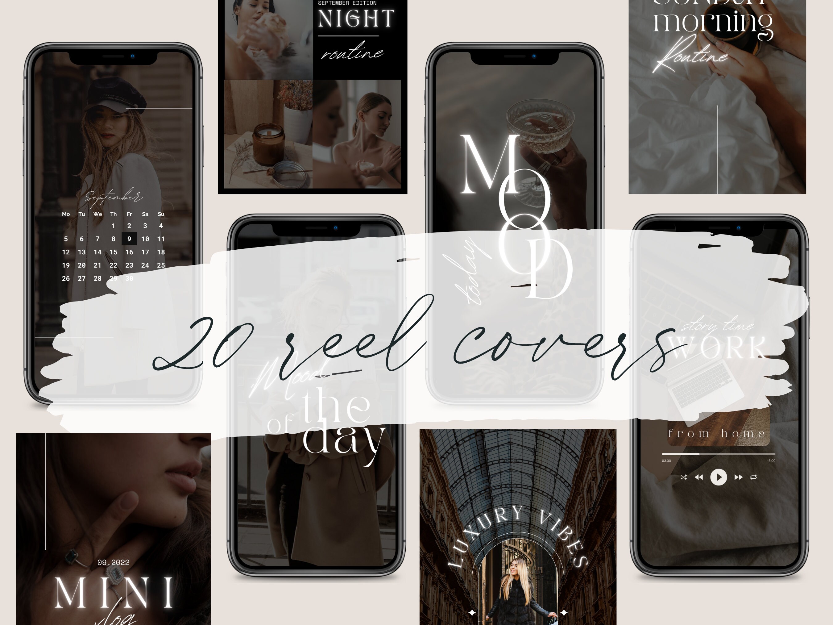 20 Instagram Reel Templates Influencer Reel Covers Reel - Etsy Ireland