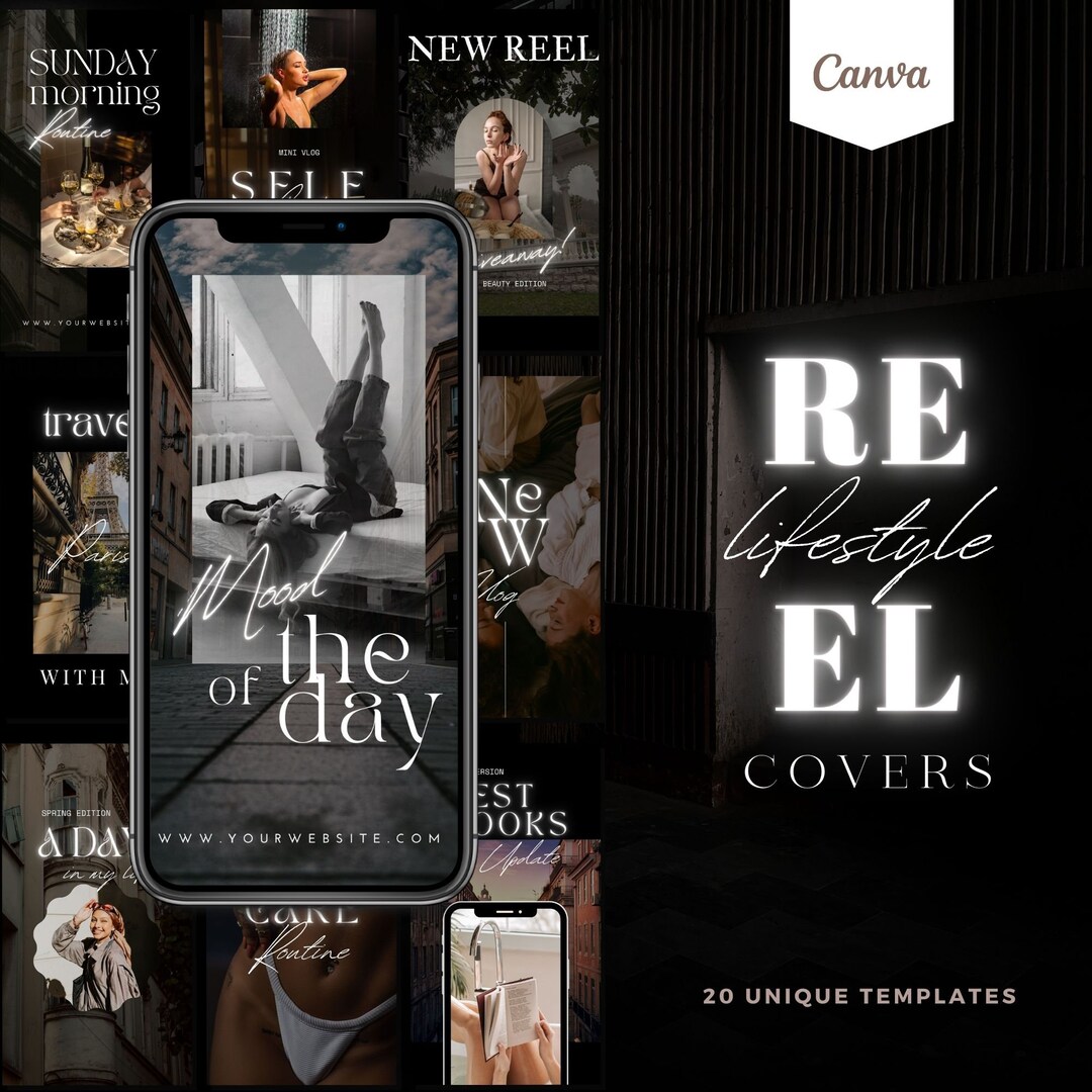 20 Instagram Reel Templates | Influencer Reel Covers | Reel Cover ...