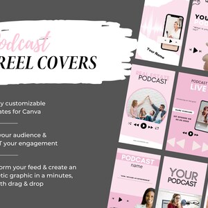 Instagram Reel Templates | Podcast Reel Covers | Reel Cover Template ...