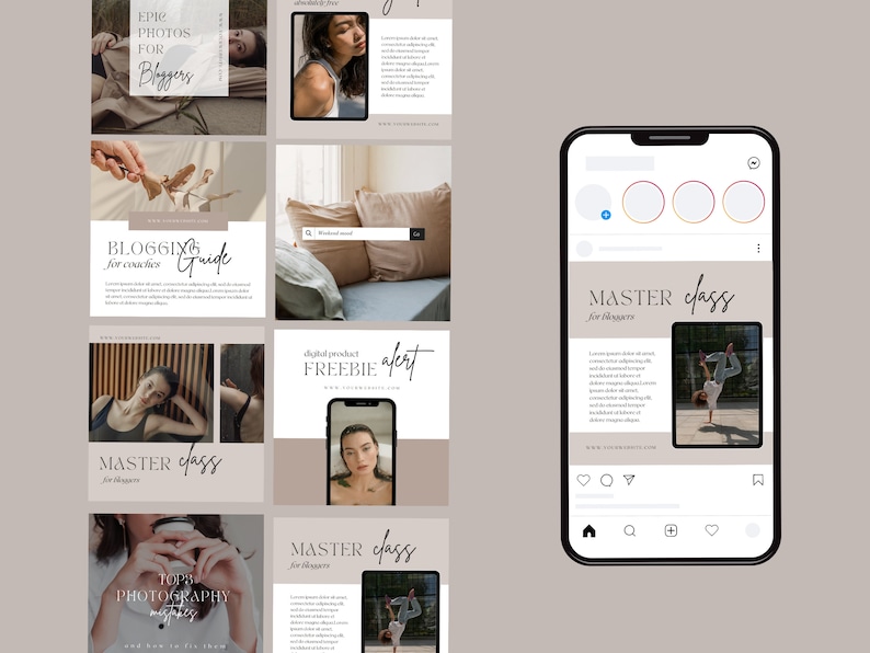 25 Aesthetic Instagram Post Templates | Social Media Templates | Canva ...