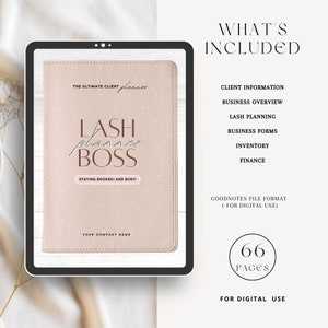 Digital Lash Tech Client Record Book | Digital Client Book | Lash Salon ...