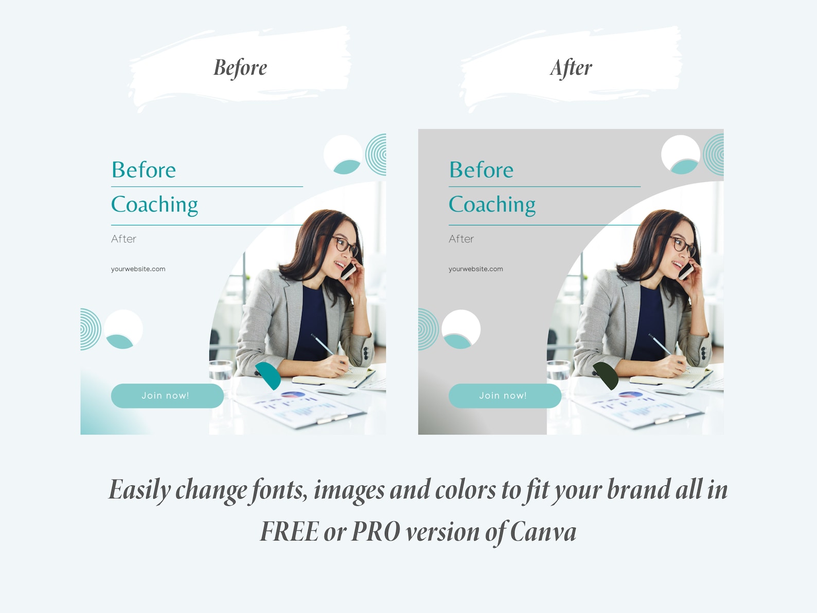 30 Coaching Instagram Post Templates for Canva | Blogger Template| Life ...
