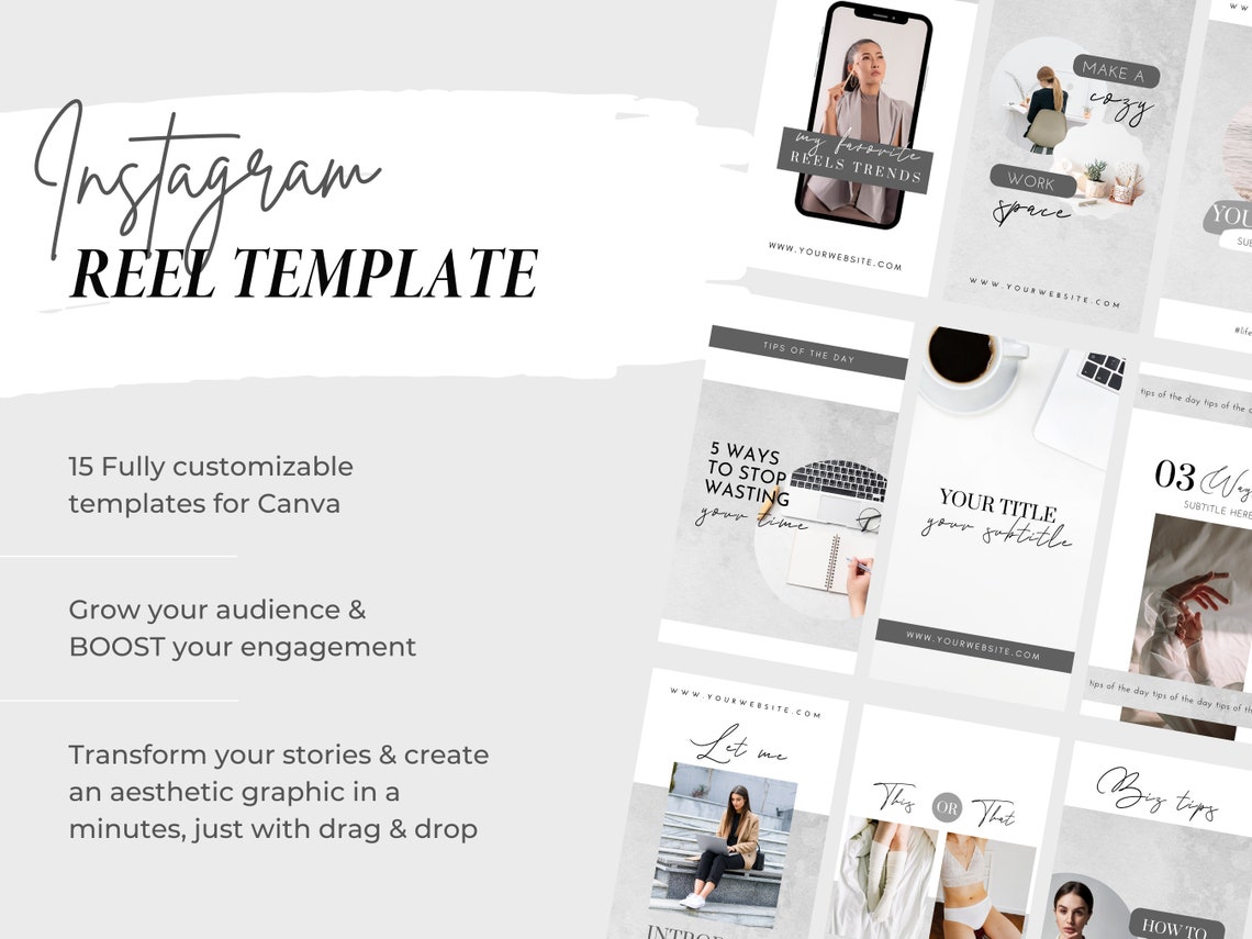UGC Reel Templates | Content Creator Reel Covers | Reel Cover Template ...