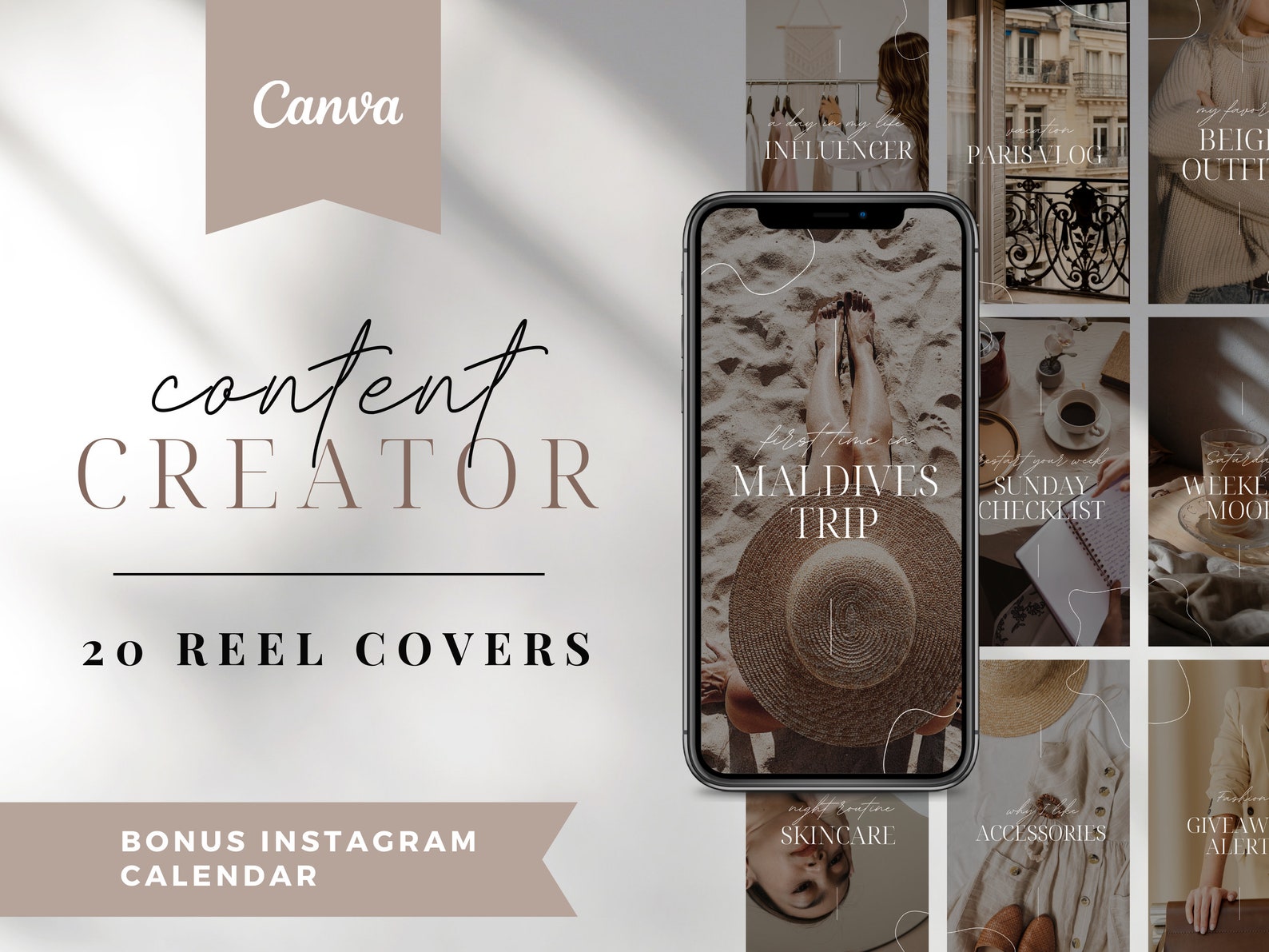 UGC Instagram Reel Templates Content Creator Reel Covers - Etsy