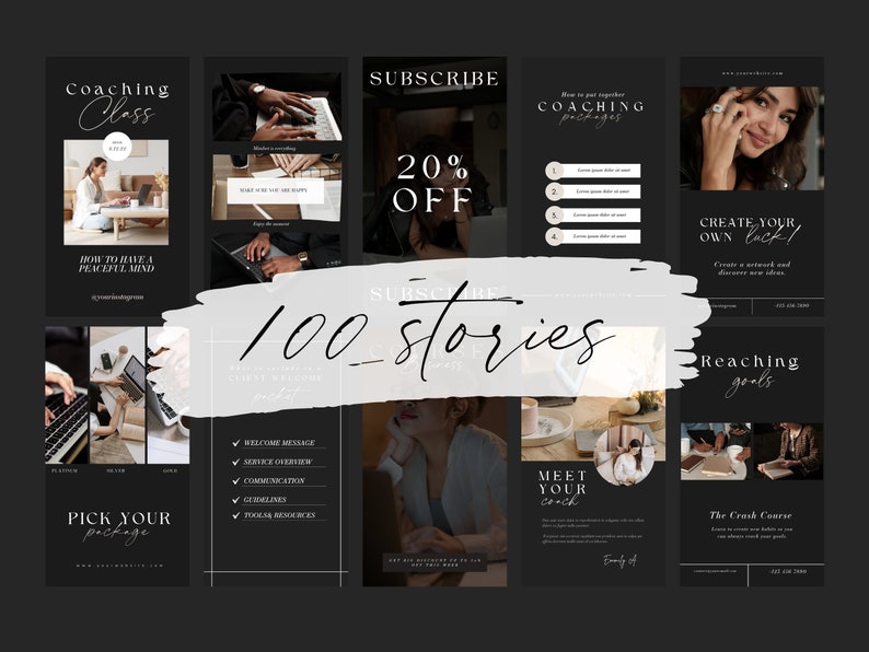 Coaching Instagram Post, Stories, Highlights Templates | Blogger ...