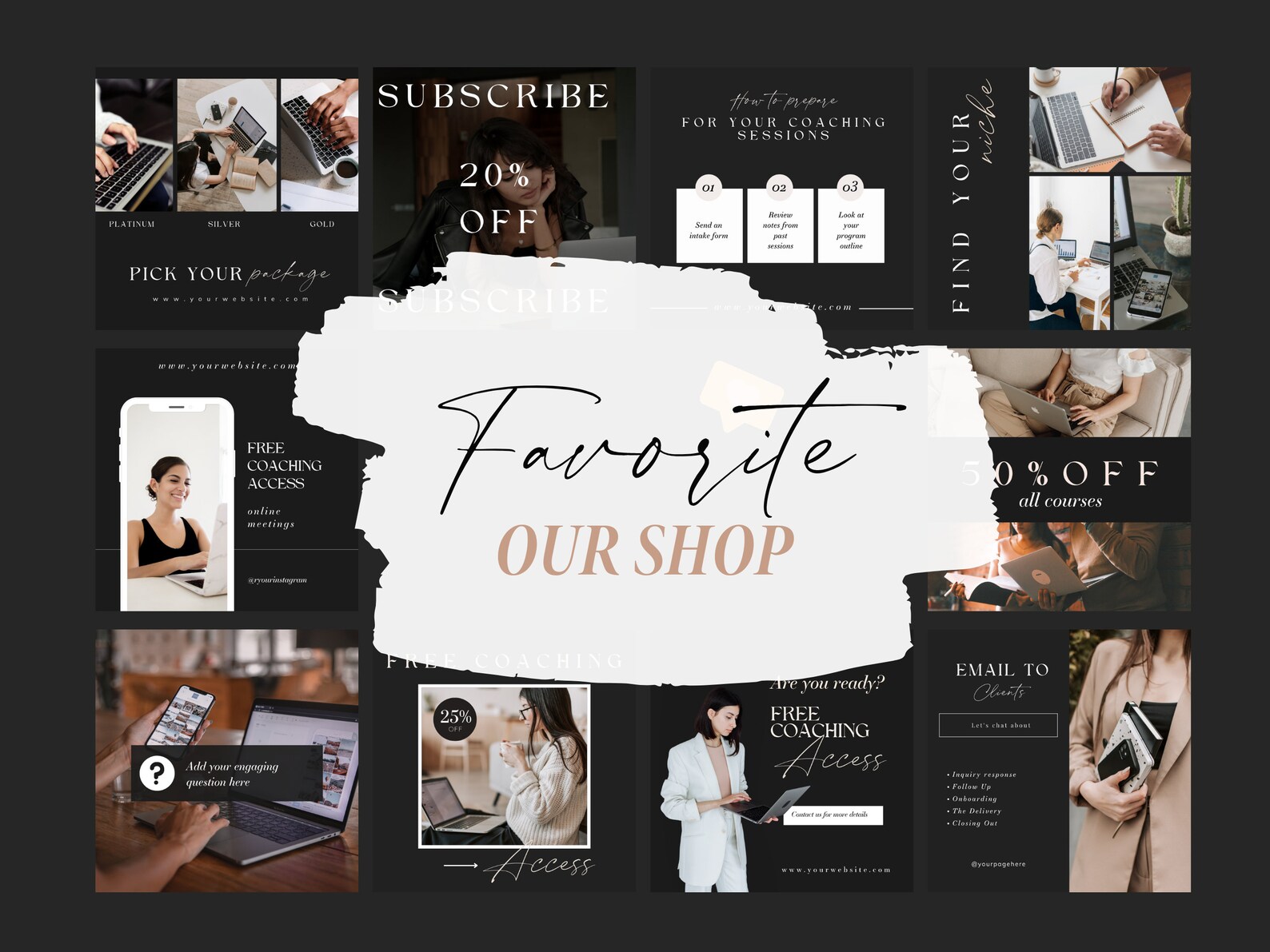 Coaching Instagram Post, Stories, Highlights Templates | Blogger ...