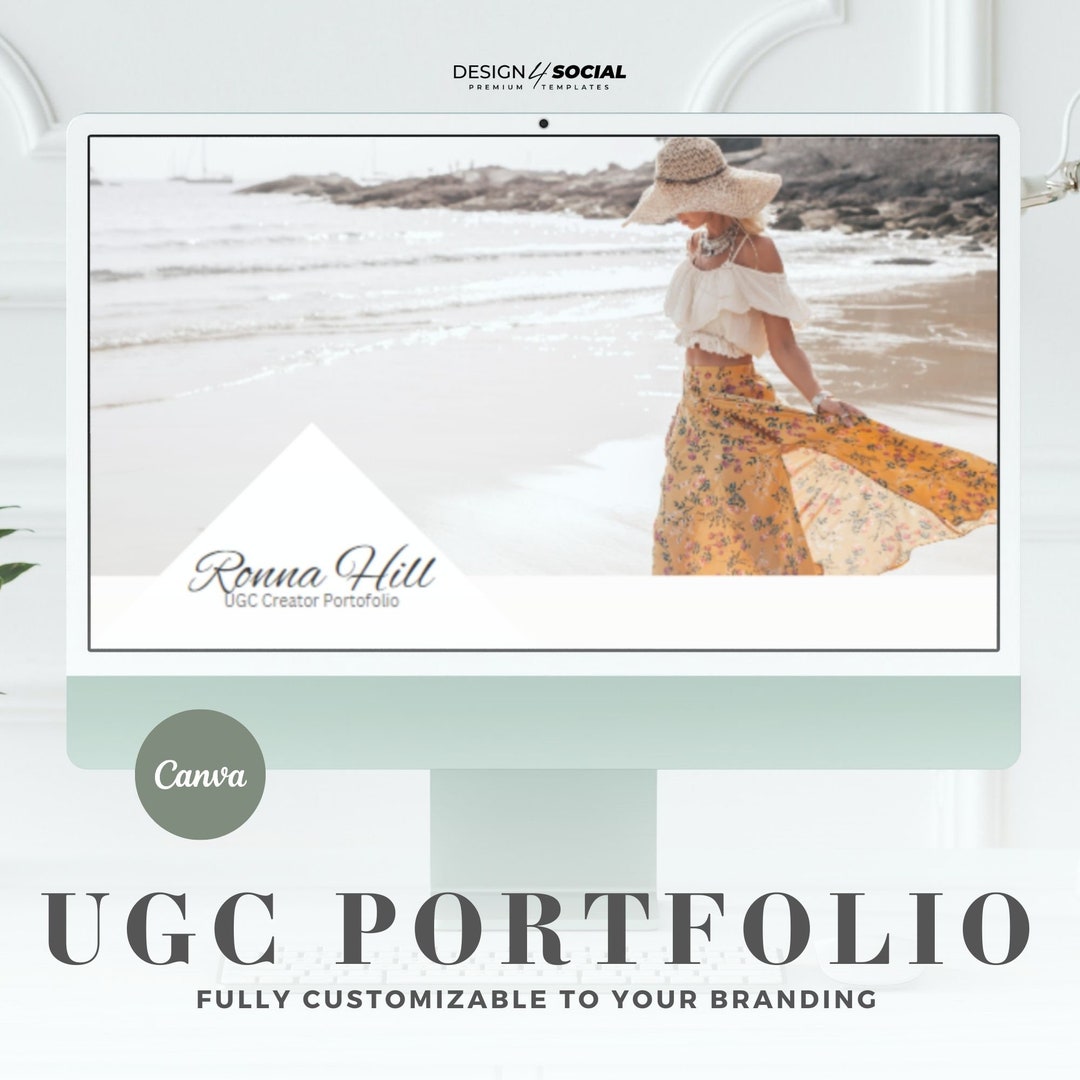 UGC Portfolio | UGC Template | UGC Media Kit | Media Kit Template - Etsy