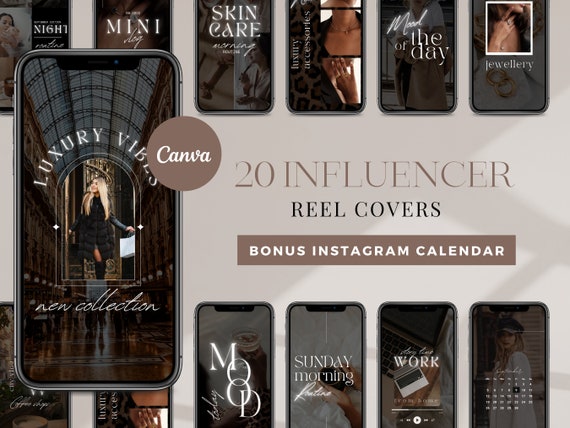 20 Instagram Reel Templates Influencer Reel Covers Reel - Etsy Ireland