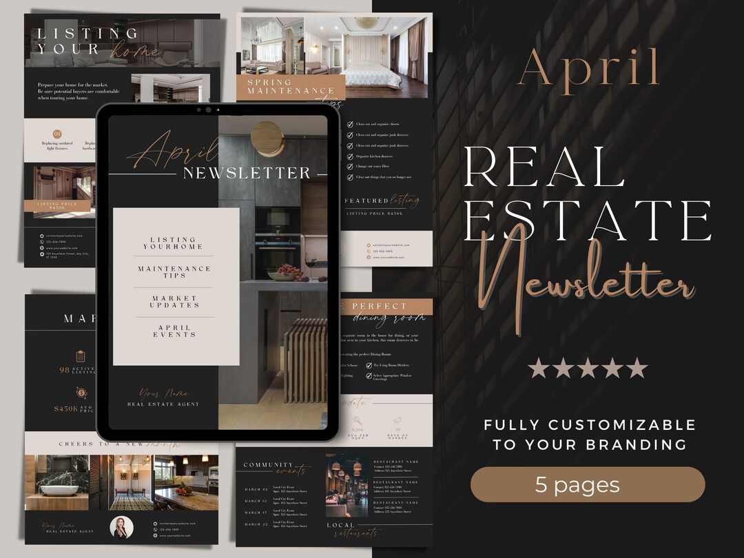 Real Estate April Newsletter | Real Estate Marketing | Realtor Email ...