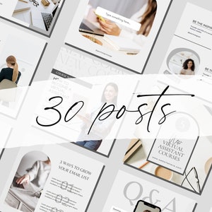 Virtual Assistant Instagram Post Template | Instagram Virtual Assistant ...