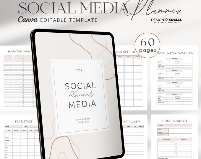 Campaign Tracker - Printable Planner, Personal Planner, Social Media ...