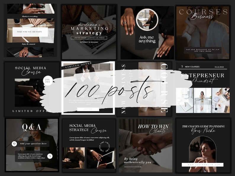 Coaching Instagram Post Stories Highlights Templates - Etsy