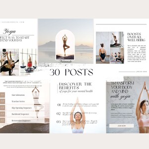 Instagram Yoga Posts Templates | Yoga Social Media Posts | Canva ...