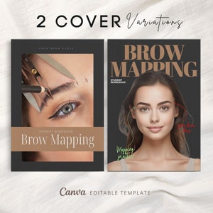 Eyebrow Mapping Editable Tutorial | Brow Training Course | Canva ...