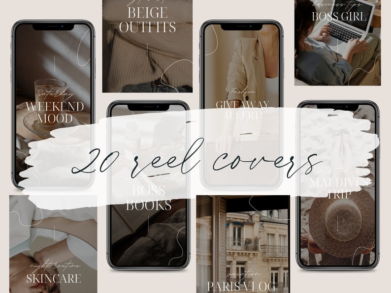 UGC Instagram Reel Templates | Content Creator Reel Covers | Reel Cover ...
