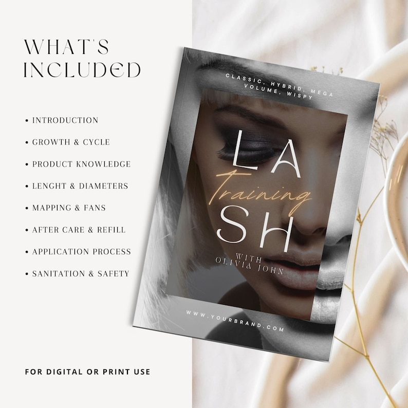 Lash Training Manual | Lash Extension Manual | Lash Ebook Template ...