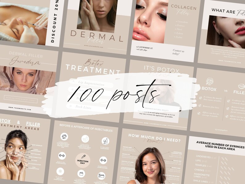 200 Botox and Filler Instagram Templates | Botox Templates | Filler ...
