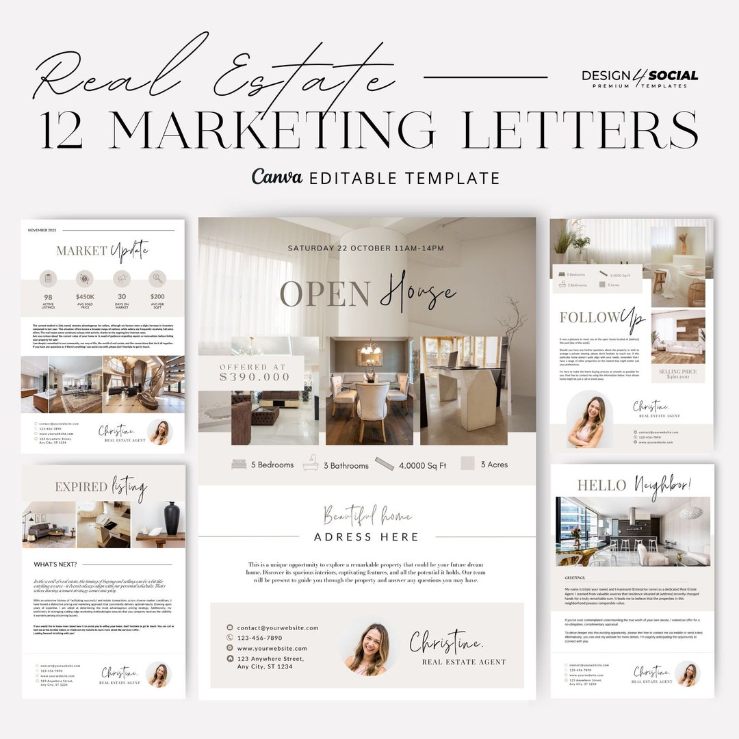 Real Estate Marketing Templates | Realtor Letter | Realtor Intro ...