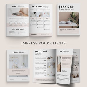 Services & Pricing Guide Template | New Client Welcome Packet | Price ...