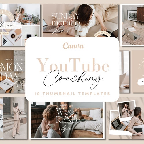 Youtube Channel Branding Kit Youtube Thumbnails Editable - Etsy