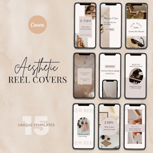 Aesthetic Instagram Reel Covers - Etsy
