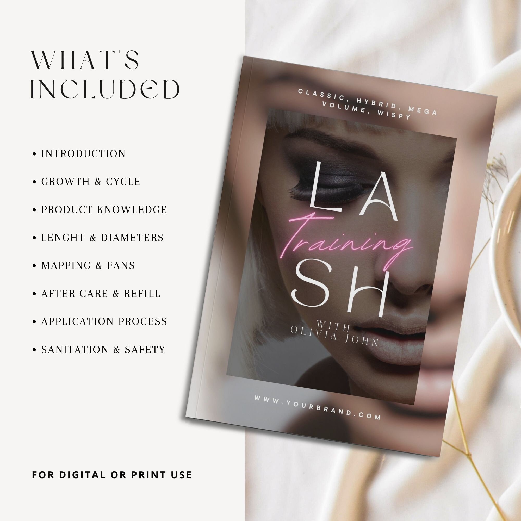 Lash Training Manual | Classic Hybrid Volume Training | Eyelash ...