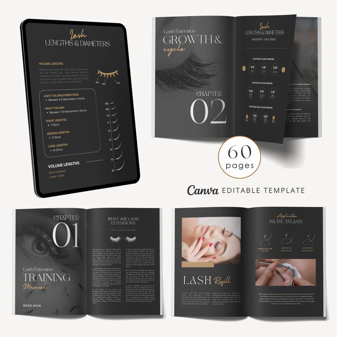 Lash Training Manual | Lash Extension Manual | Lash Ebook Template ...