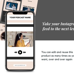 Instagram Reel Templates | Podcast Reel Covers | Reel Cover Template ...