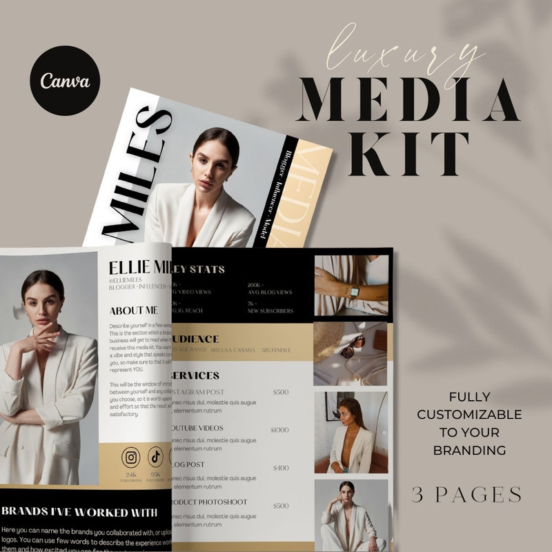 Media Kit Template - Etsy