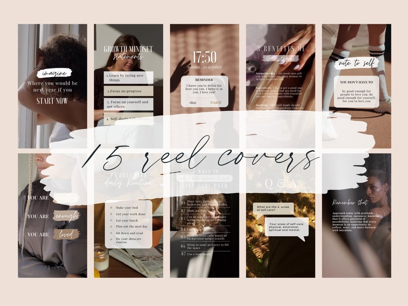 15 Instagram Video Reel Templates Motivational Reels Canva - Etsy
