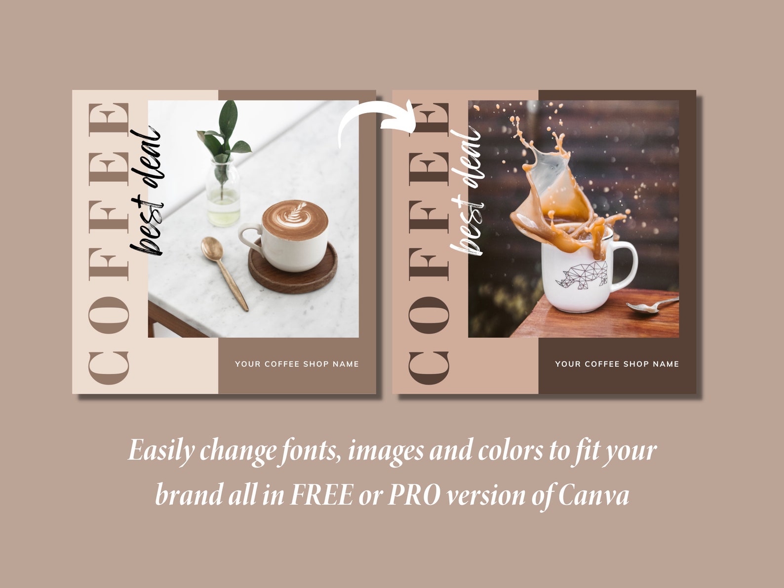 30 Coffee Instagram Post Templates Coffee Shop Templates - Etsy