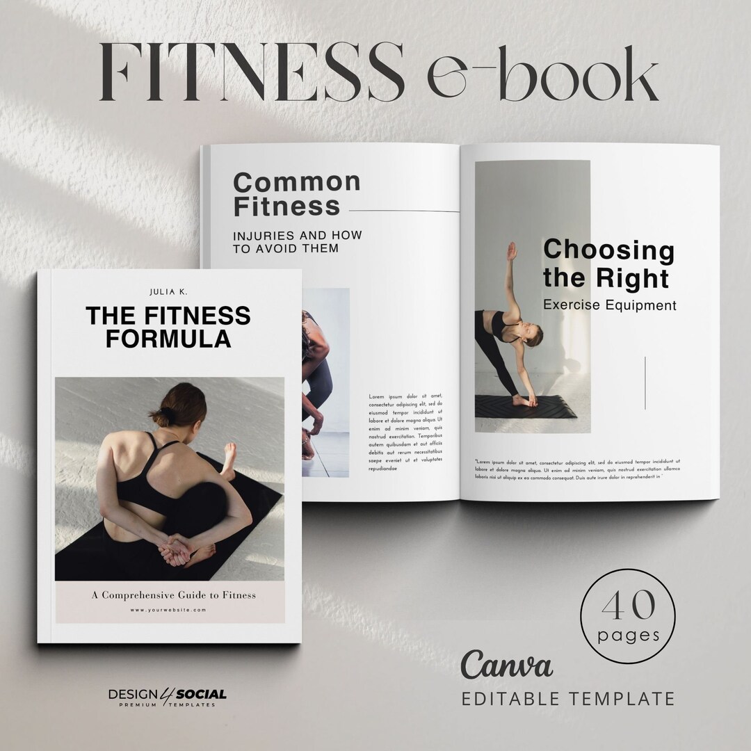 Fitness Ebook Template | Personal Training Workout | Nutrition Coach | Fitness Planner - Etsy