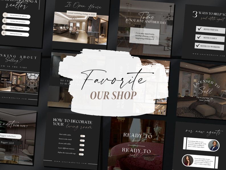 250 Real Estate Instagram Post Story Highlights Templates - Etsy