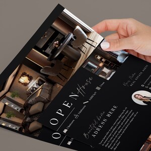 Professional Open House Flyer Template | Canva Template | Real Estate ...