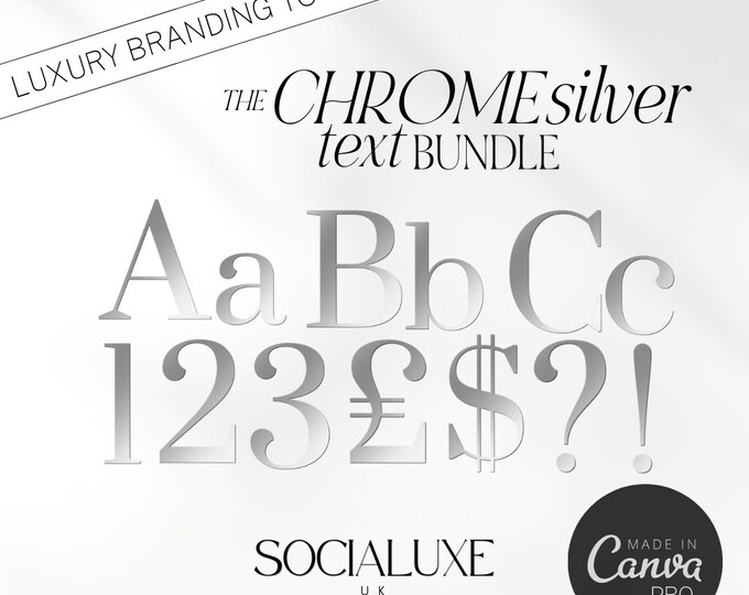 Glassy Silver Chrome Alphabet PNG Clip Art | Silver Chrome Letters ...