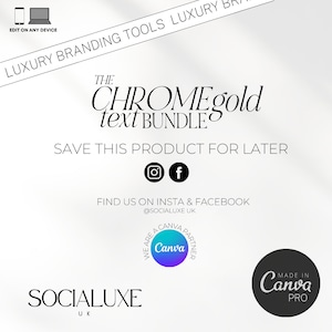 Gold Chrome Metallic Text Png Edit in Canva | Gold Letters | Metallic ...