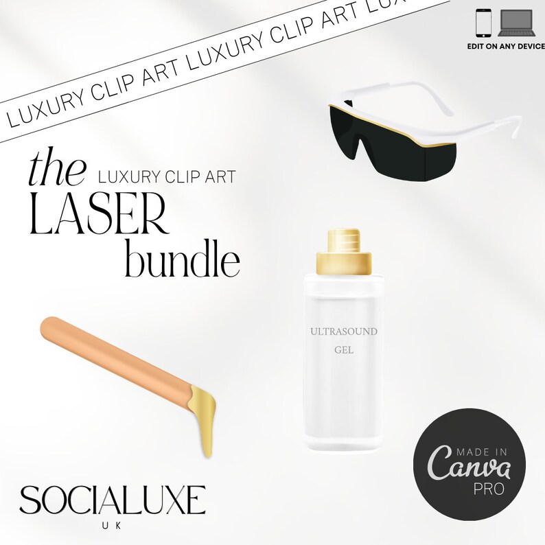 Laser Clipart Laser Hair Removal Illustration Esthetician Clipart Laser ...