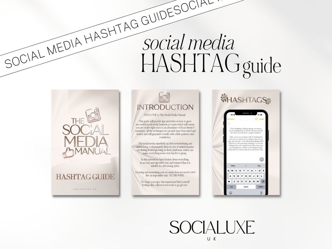 Social Media Hashtag Guide | Instagram Content Ideas | Hashtags for ...