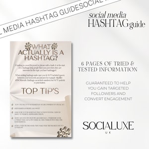 Social Media Hashtag Guide | Instagram Content Ideas | Hashtags for ...