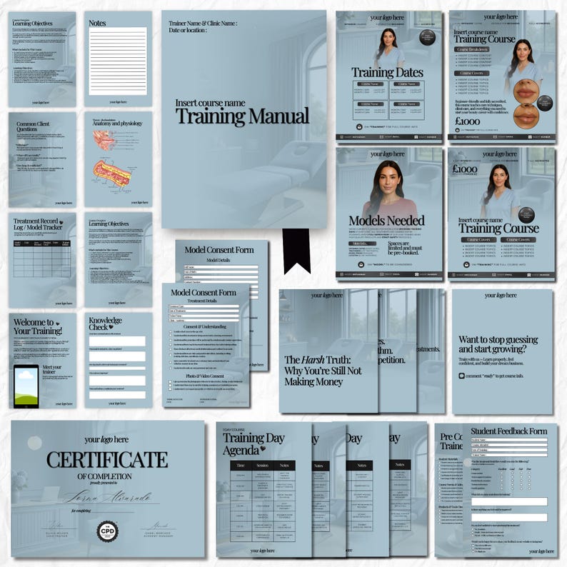 Academy Canva Template Kit | Training Manual, Forms (canva Pro Required ...